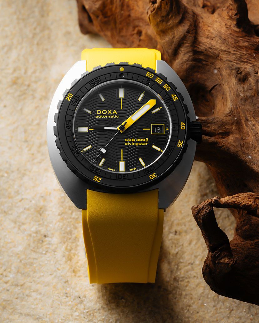Introducing The Sub 300β In Doxa's Colours, Adding To The Sleek Line
