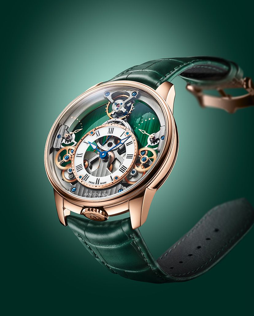 Introducing The Time Pyramid Malachite By Arnold & Son