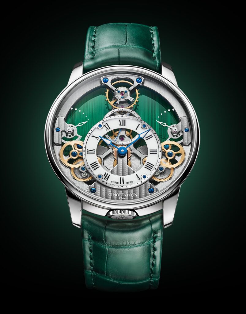 Introducing The Time Pyramid Malachite By Arnold & Son
